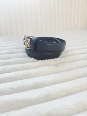 Tory Burch | Accessories | Tory Burch Black Leather Belt Gold Double T ...